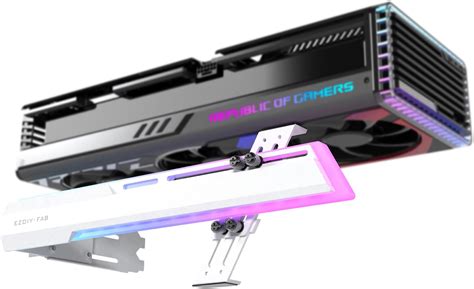 Ezdiy Fab 5v Argb Gpu Holder Brace Graphics Card Gpu Support Video Card Holder Bracket