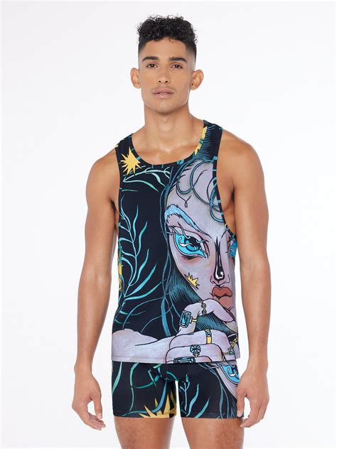 Savage X Alice Bloomfield Tank In Black Multi SAVAGE X FENTY