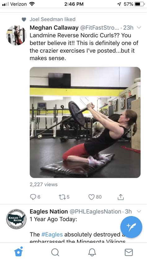 Land Mine Reverse Nordic Curls Exercise Nordic Hamstrings