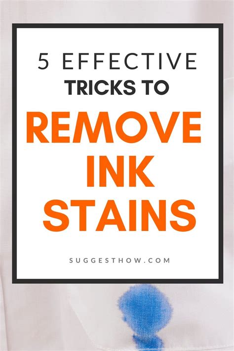 Easy Hacks To Remove Ink Stains From Clothes And More