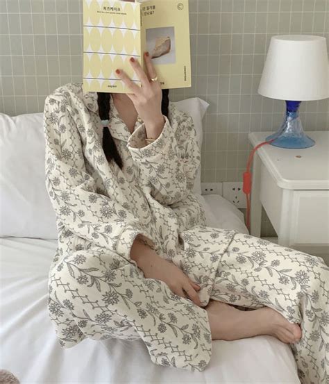 잠온다 드로잉 누빔홈웨어 여성파자마 여자겨울잠옷 파자마파티 위시버킷