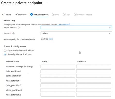 Create A Private Endpoint For Microsoft Azure Data Manager For Energy Microsoft Learn