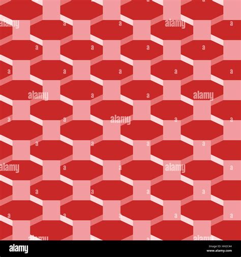 Isometric Octagon Tile Pattern 3d Seamless Repeatable Editable