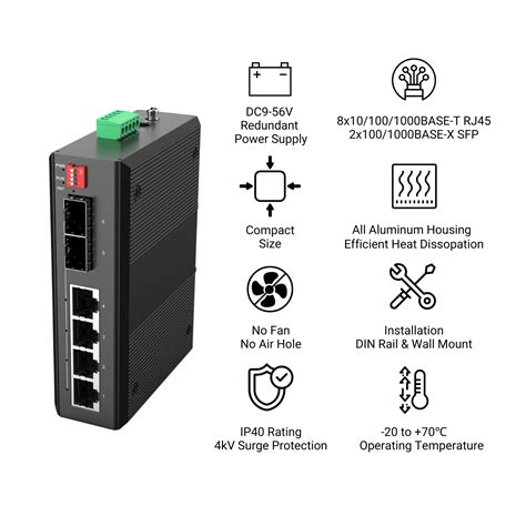 6 Port Gigabit Web Smart Semi Industrial Ethernet Switch