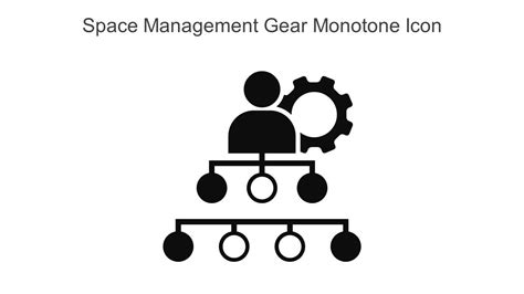 Space Management Gear Monotone Icon In Powerpoint Pptx Png And Editable Eps Format Ppt Example