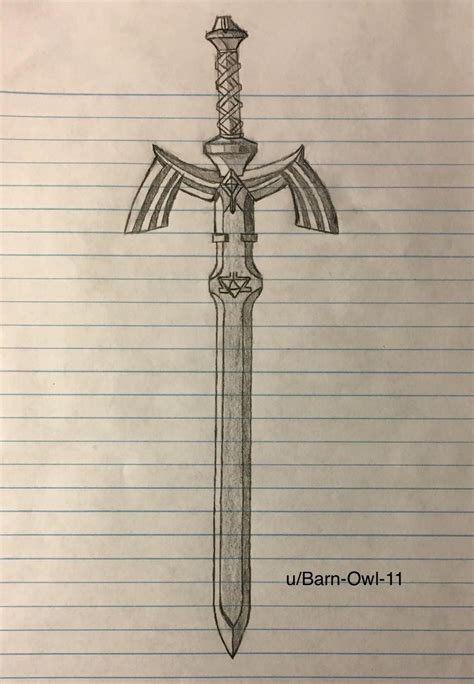 Legend Of Zelda Sword Drawing