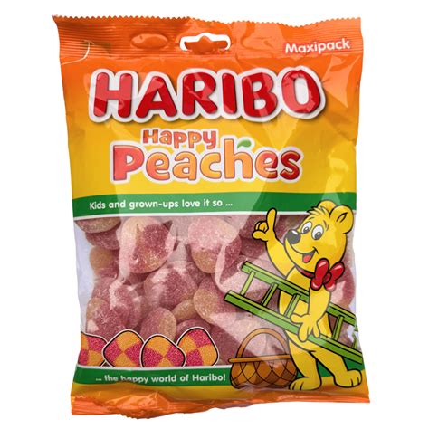 Haribo International Happy Peaches 500g Maxi Pack France — Happy