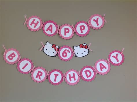 Inspirasi Terpopuler Hello Kitty Birthday Banner