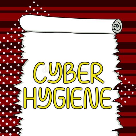 Conceptual Display Cyber Hygiene Conceptual Photo Steps That Computer Users Take To Improve