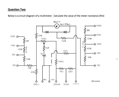 Multimeter Schematic Diagram