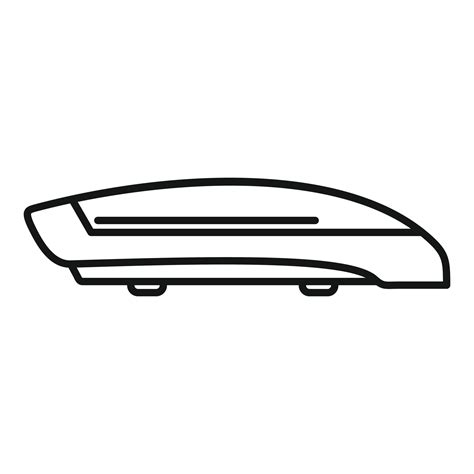Road Roof Box Icon Outline Vector Car Trunk 15151151 Vector Art At Vecteezy
