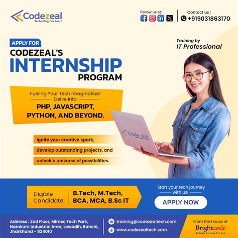 Codezeals Internship Program Fueling Your Tech Imaginationdelve Into