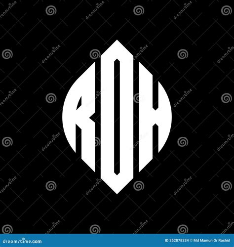 Rdx Circle Letter Logo Design With Circle And Ellipse Shape Rdx Ellipse Letters With