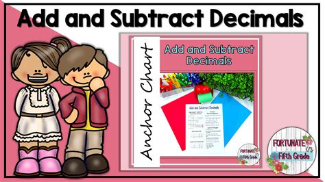 math anchor chart add and subtract decimals made by teachers