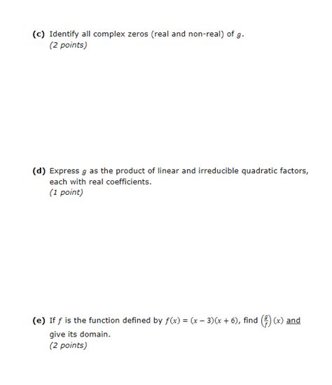 Solved Let G Be The Function Defined By Chegg