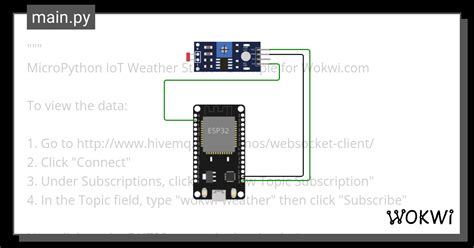 MicroPython MQTT Weather Logger ESP32 Copy Wokwi ESP32 STM32