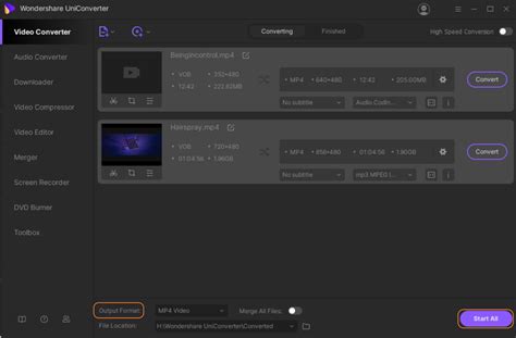 VOB To MP4 Online UniConverter Media Io