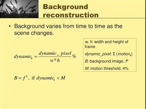 Ppt Image Subtraction For Real Time Moving Object Extraction