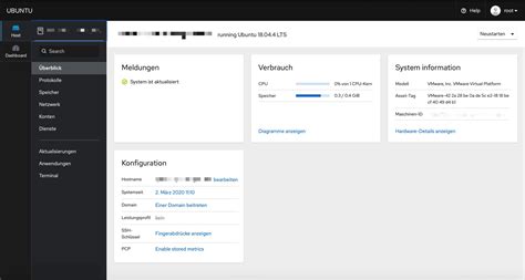 Red Hat Cockpit für Ubuntu Webbasierte HTOP Alternative I MAKE YOU