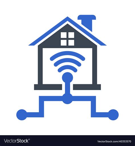 Home Network Icon Royalty Free Vector Image Vectorstock