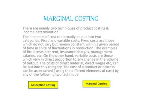 Marginal Costing Pptx Pptx