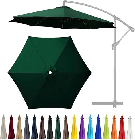 Glddfdg 9ft 6 Ribs Patio Umbrella Replacement Canopy