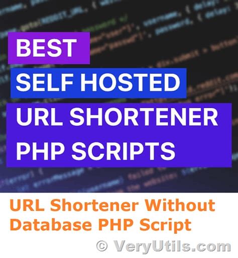 VeryUtils Shortener Is A PHP Shortener Script For Web