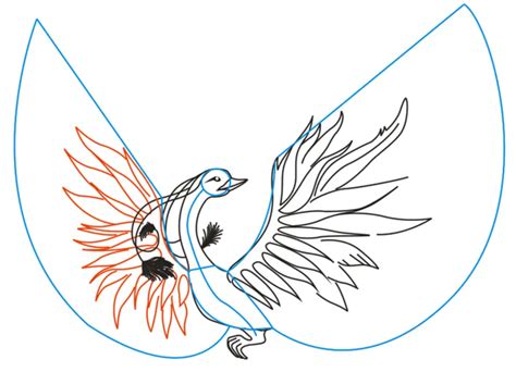 Как рисовать жар птицу поэтапно