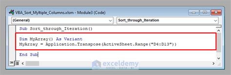 How To Sort Multiple Columns With Excel Vba 3 Methods Exceldemy