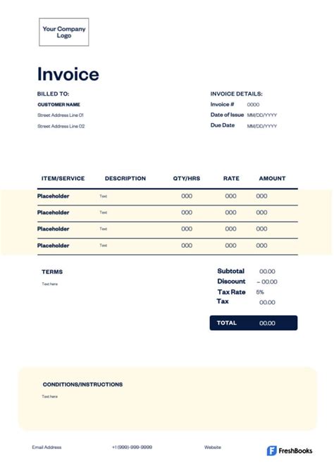 Self Employed Invoice Templates Free Download