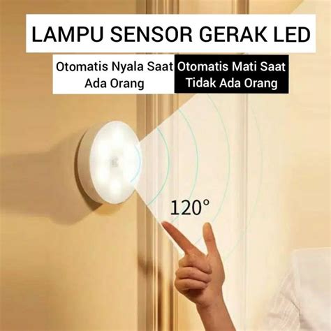 Lampu Pintar Led Sensor Gerak Tempel Magnetic Lampu Sensor Gerak Otomatis Emergancy Malam Bisa