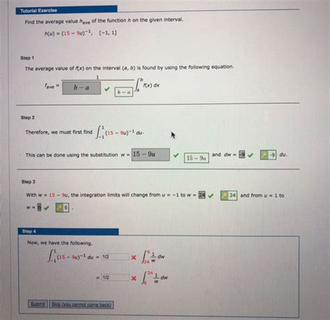 Solved Tutorial Exercise Find The Average Value Have Of The Chegg Com
