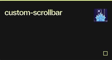 custom scrollbar codesandbox