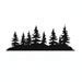 Treeline Svg Instant Download 8 Skyline Silhouettes Of A Line Of Pine Trees Trees Clip Art