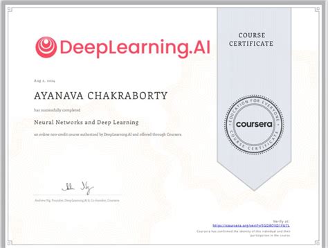 Completed Neural Networks And Deep Learning Course By Deeplearningai