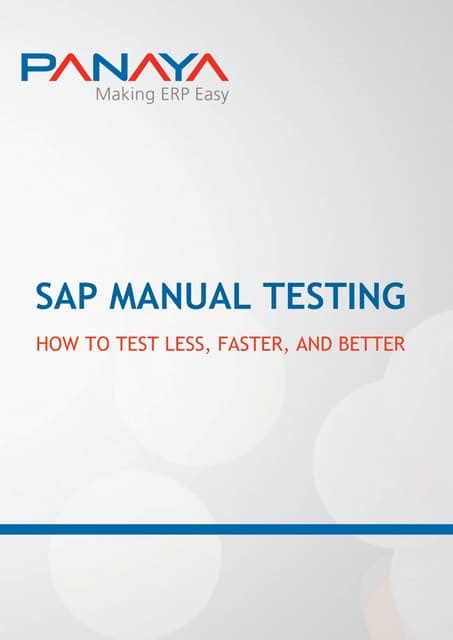 Sap Manual Testing Pdf