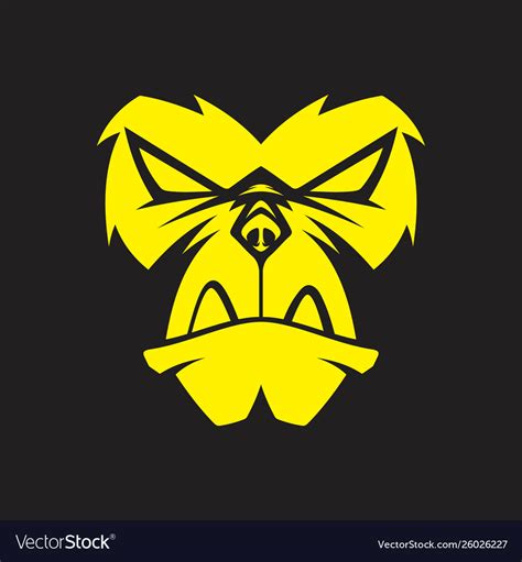 Face Monkey Royalty Free Vector Image VectorStock