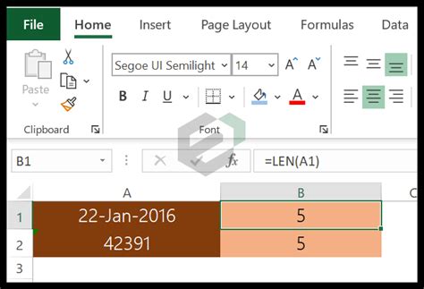Excel String Function Len Tutorial