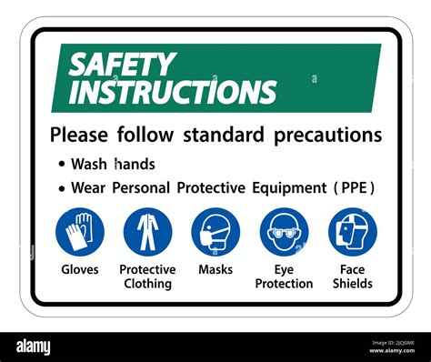 Safety Instructions Please Follow Standard Precautions Wash Handswear