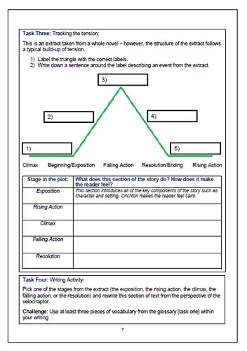 Ks3 Reading Booklet With Reading Activities Adventure Extracts Teaching Resources