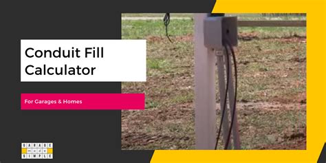 Free Conduit Fill Calculator For A Detached Garage
