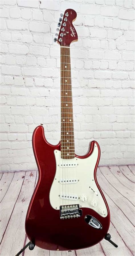 2004 Squier Affinity Stratocaster Candy Apple Red With Matching