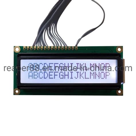 Monochrome Lcd 1602 Display 16x2 Character Liquid Crystal Display