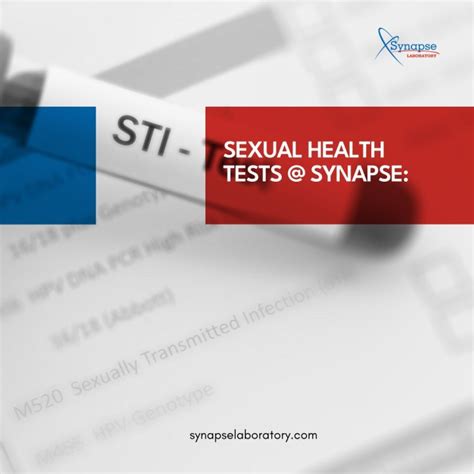 Sexual Health Tests At Synapse Synapse Laboratory
