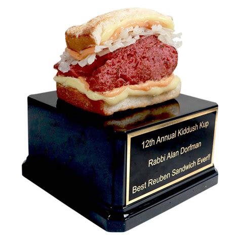 Reuben Sandwich Trophy Far Out Awards