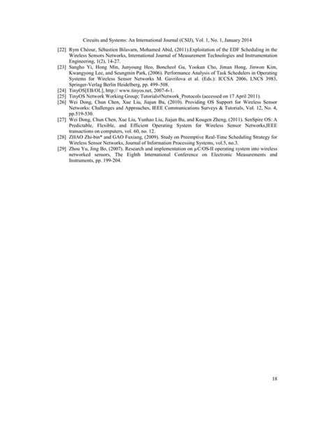 Real Time Scheduling Algorithms For Wireless Sensor Network Pdf