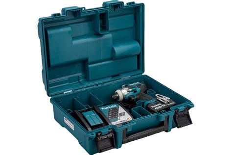 Аккумуляторный ударный гайковерт Makita бесщеточный, 18 В, 1x5 Ач Li ...