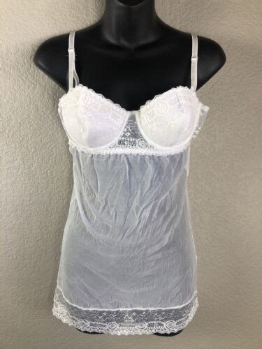 Rampage White Sheer Lace Gem