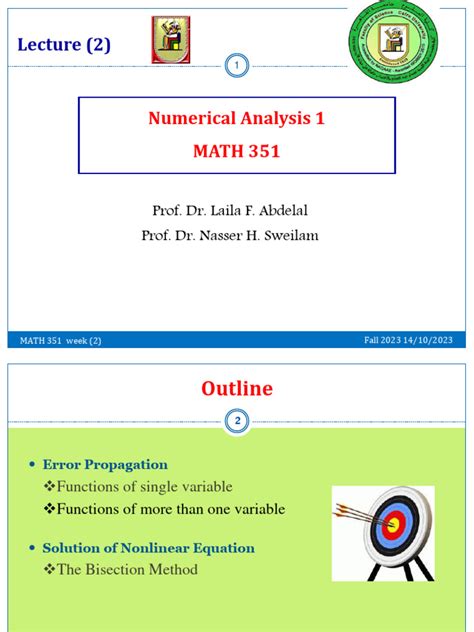 Lecture 2 Nas Pdf Numerical Analysis Mathematics