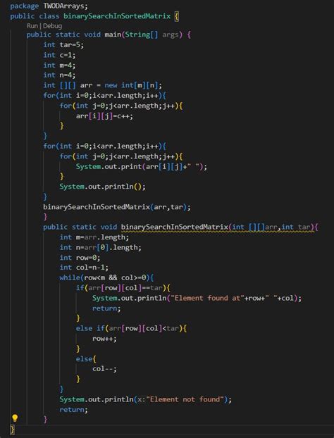 Binary Search In Sorted Matrix With Ologn Nikhitha Lakshmi Devireddy Posted On The Topic